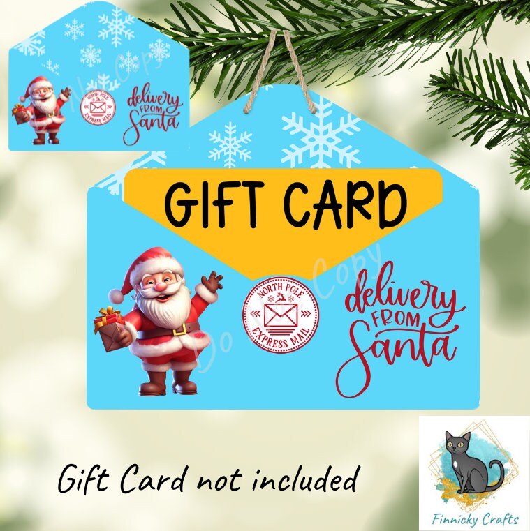 Christmas Letter, Letter from Santa, Gift Card holder, Sublimation, Di ...