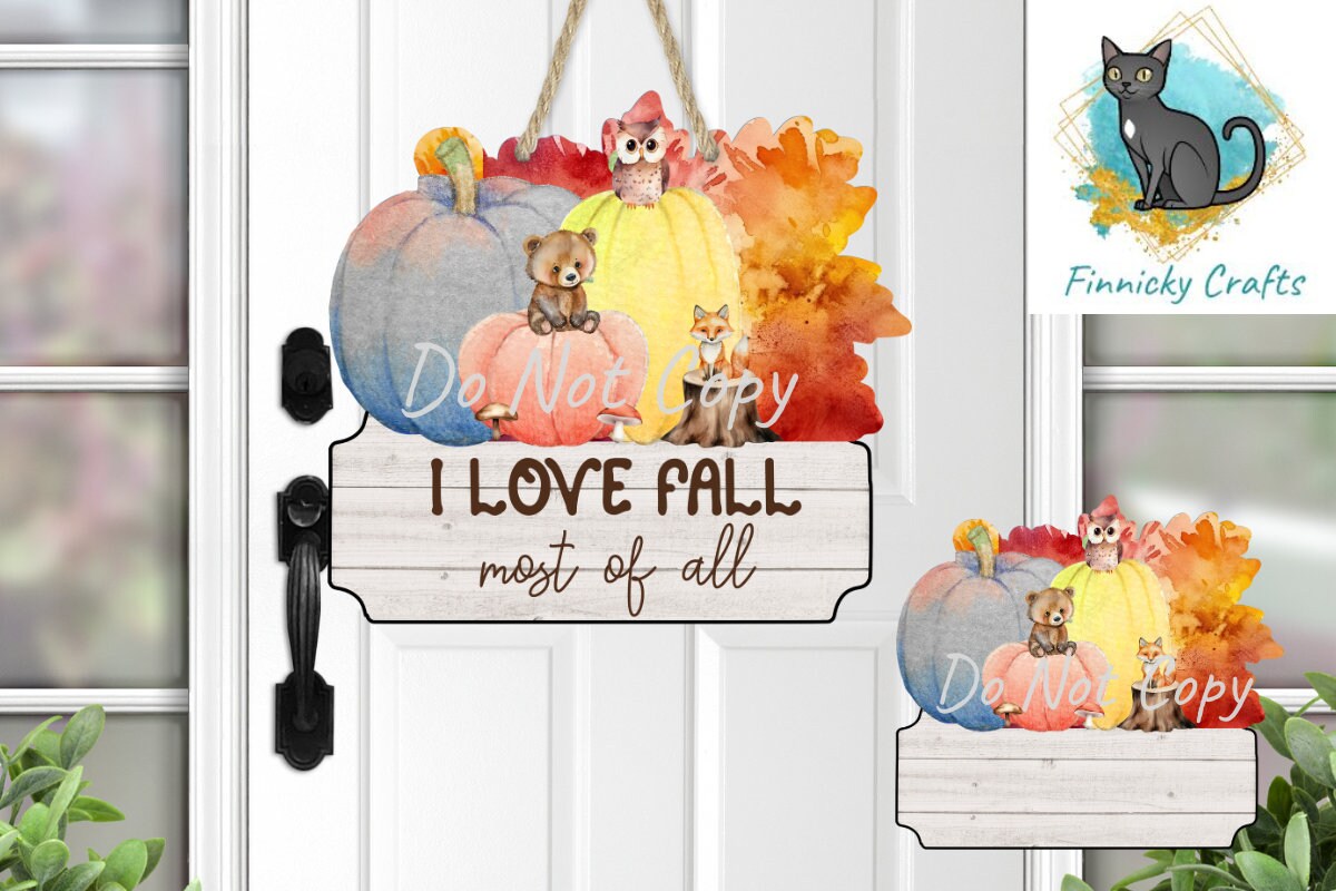 Fall Sign, Fall Sublimation PNG, Hello Fall, Outdoor Fall Sign,Pumpkin ...