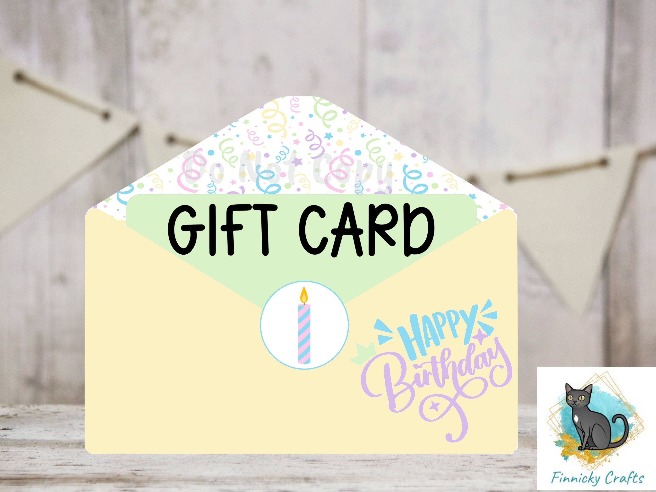Happy Birthday Gift Card holder, Sublimation, Digital Design, PNG, Dow ...