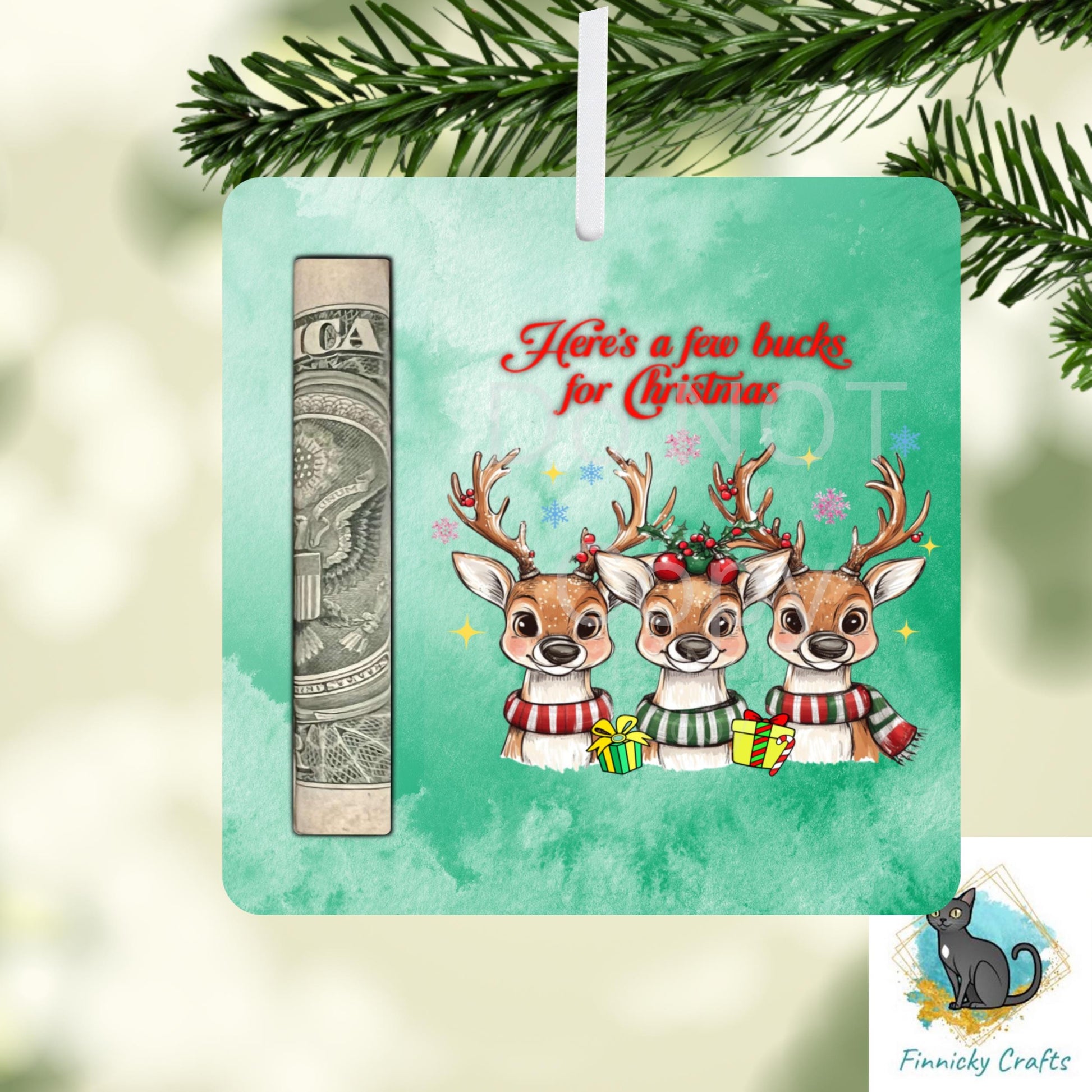 Reindeer bucks Money Holder - Bundle - Sublimation Digital File - Gift ...